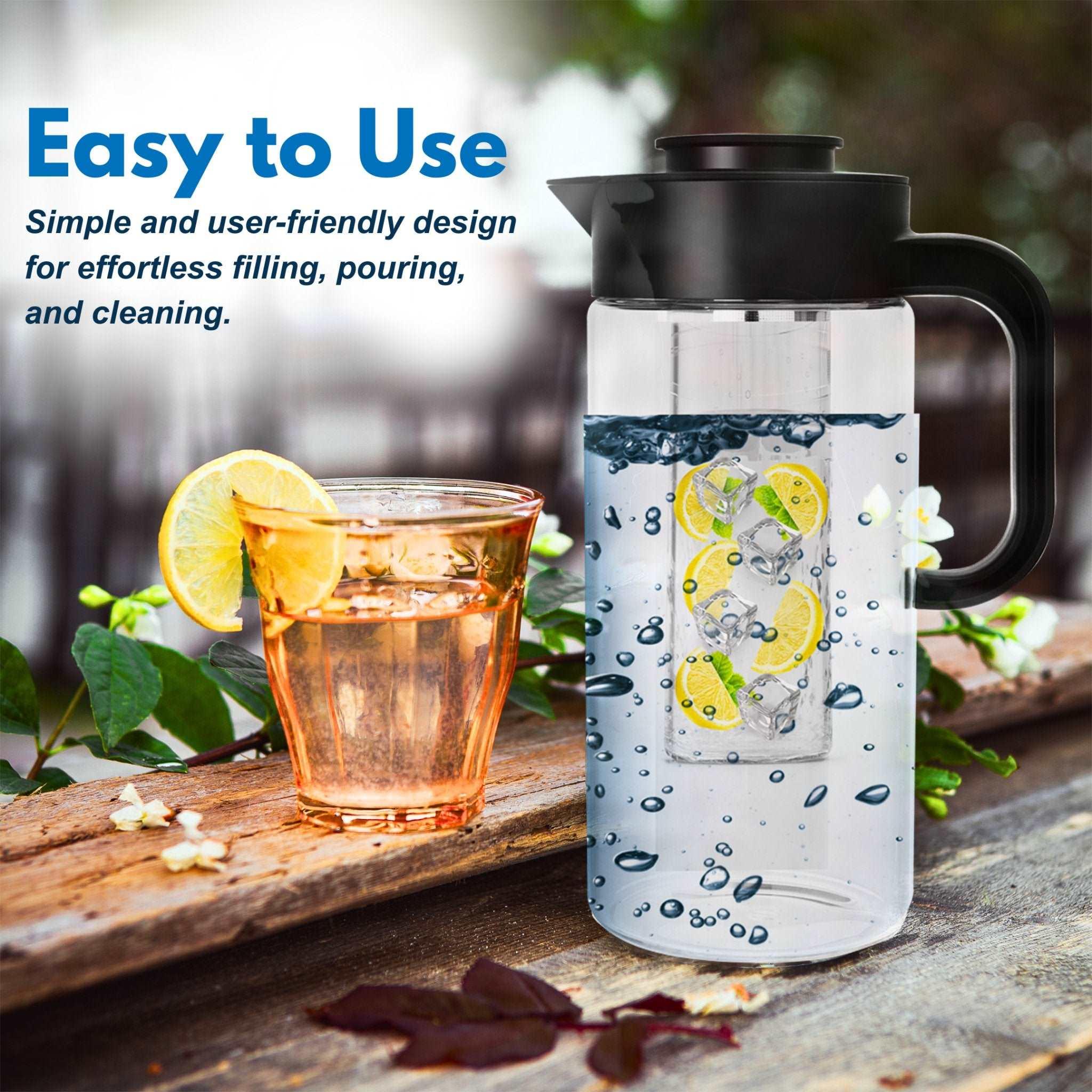 Borosilicate Glass Water Pitcher with Infuser 1.5 Liter – Pitcher of Life