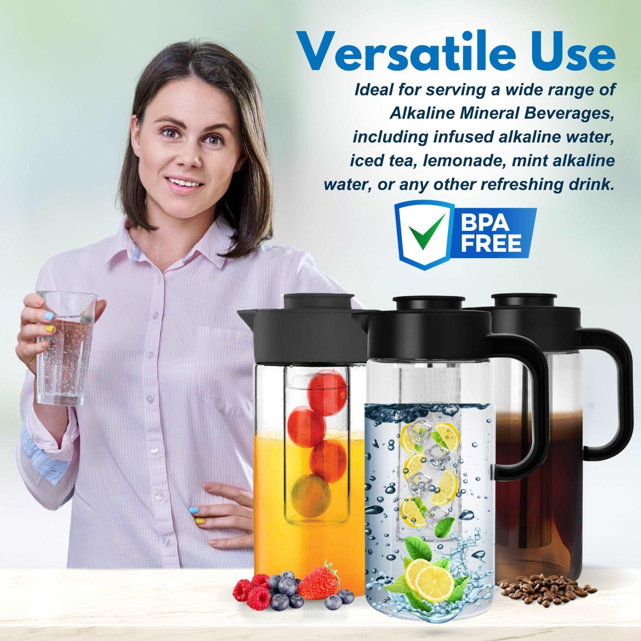Borosilicate Glass Water Pitcher with Infuser 1.5 Liter – Pitcher of Life