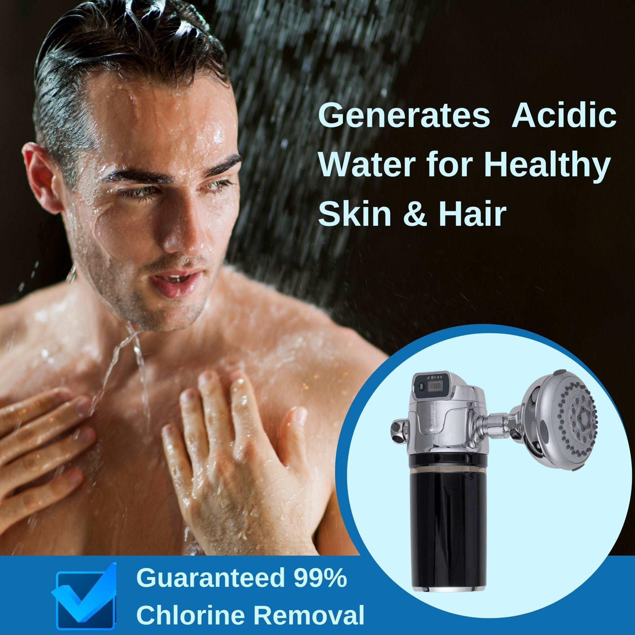 Life Shower Double Filtration Filter with Shower Head – Pitcher of Life